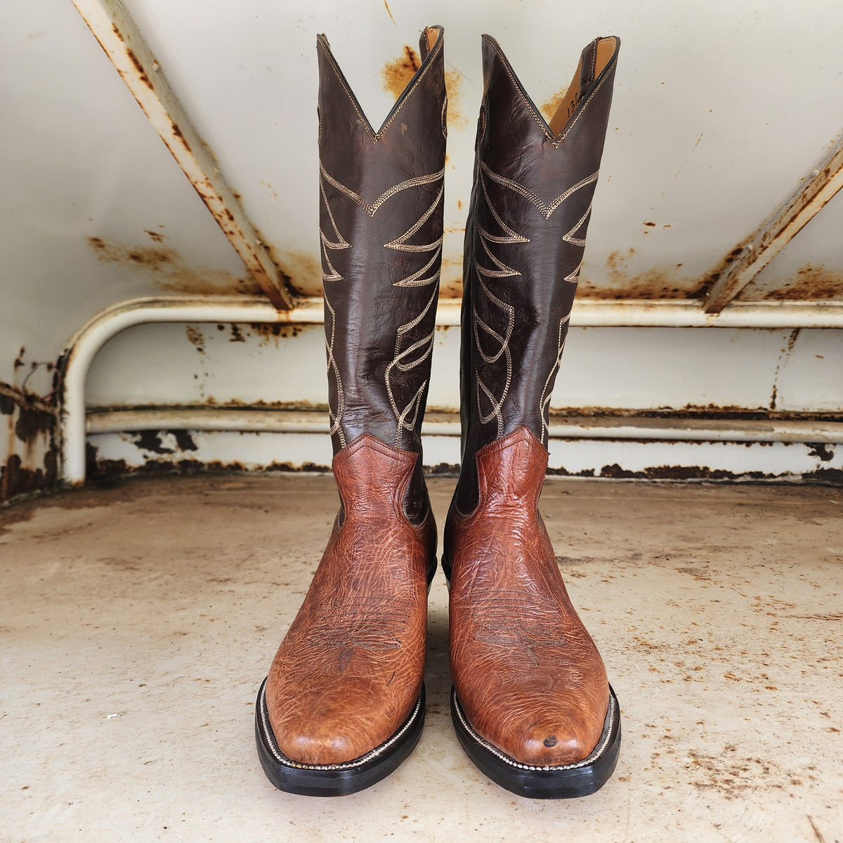 Jose Sanchez Boot Brown W/Brown Mule Hide – Picosa Creek Outfitters
